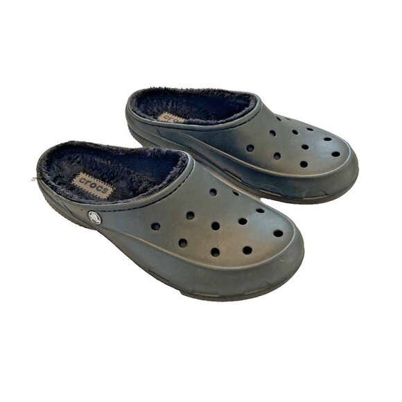 CROCS | Shoes | Crocs Freesail Lined Clog Mule Womens Size 1 Black ...
